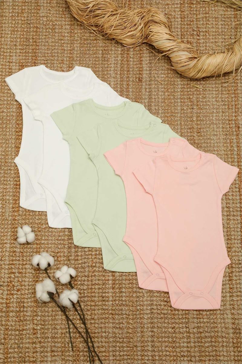 Organic Half Sleeve Babies Body with Snap Crotch