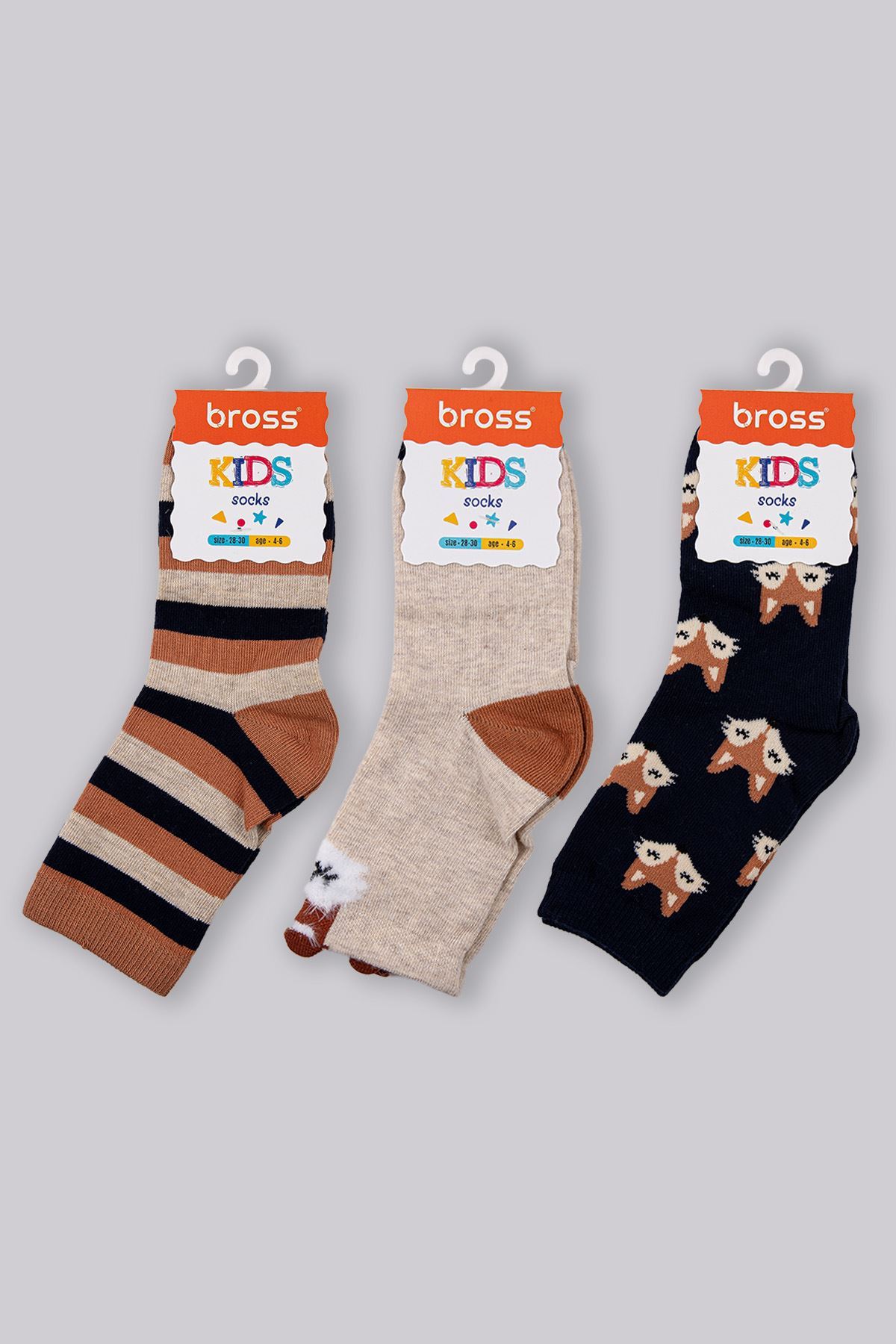 BOYS' FOX CREW SOCKS | Buy Branded Wholesale Socks Online At Bulkybross ...