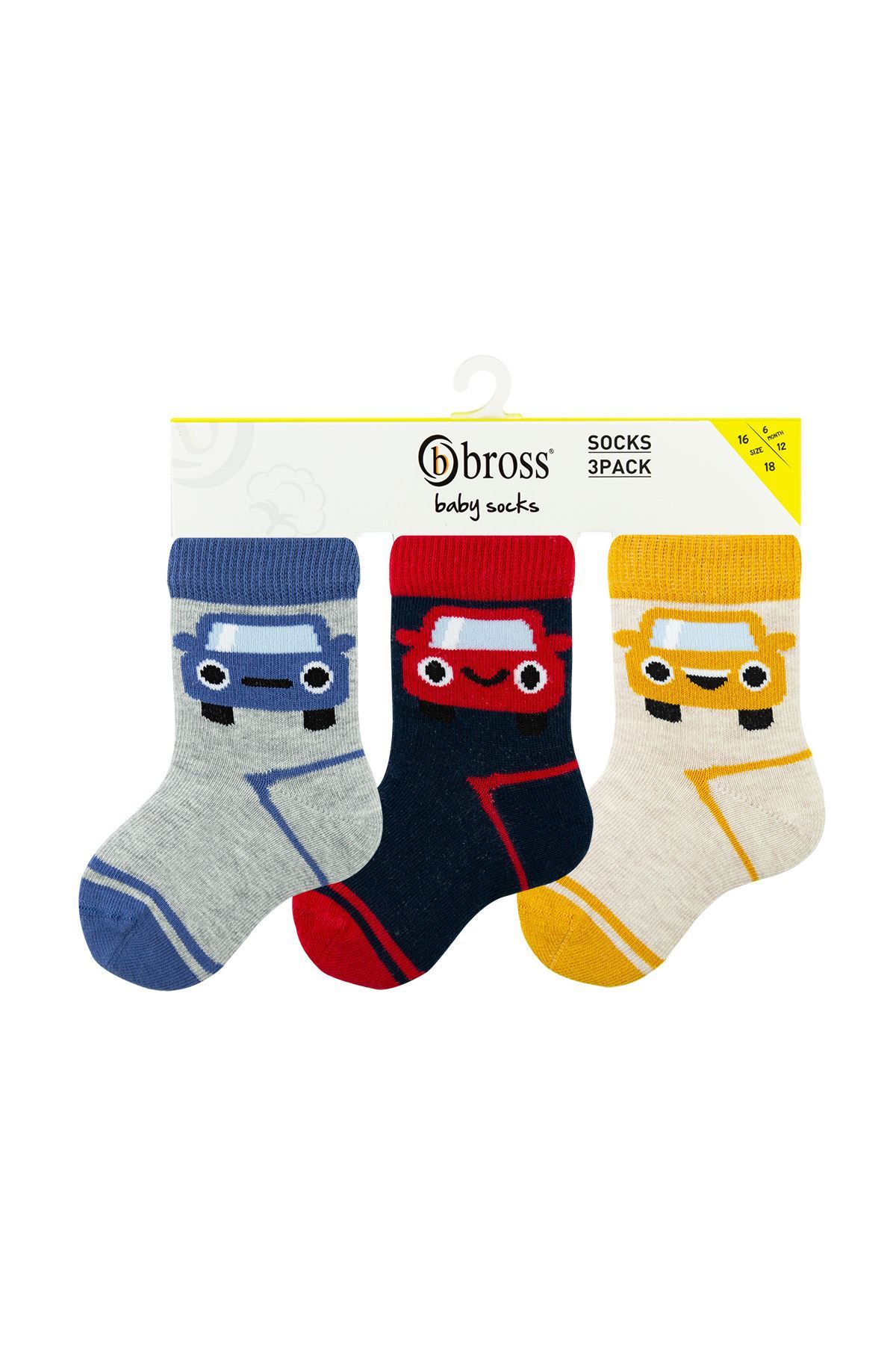BROSS COLOR CAR PATTERN BABY BOY SOCKET SOCKS | Buy Branded Wholesale ...