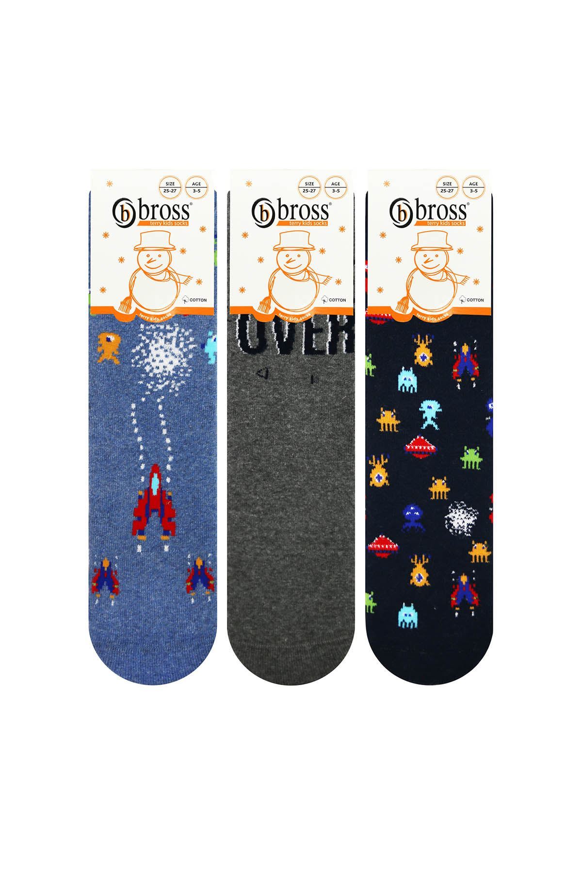 BROSS GAME THEMED PRINTED BOYS TERRY SOCKS | Buy Branded Wholesale ...