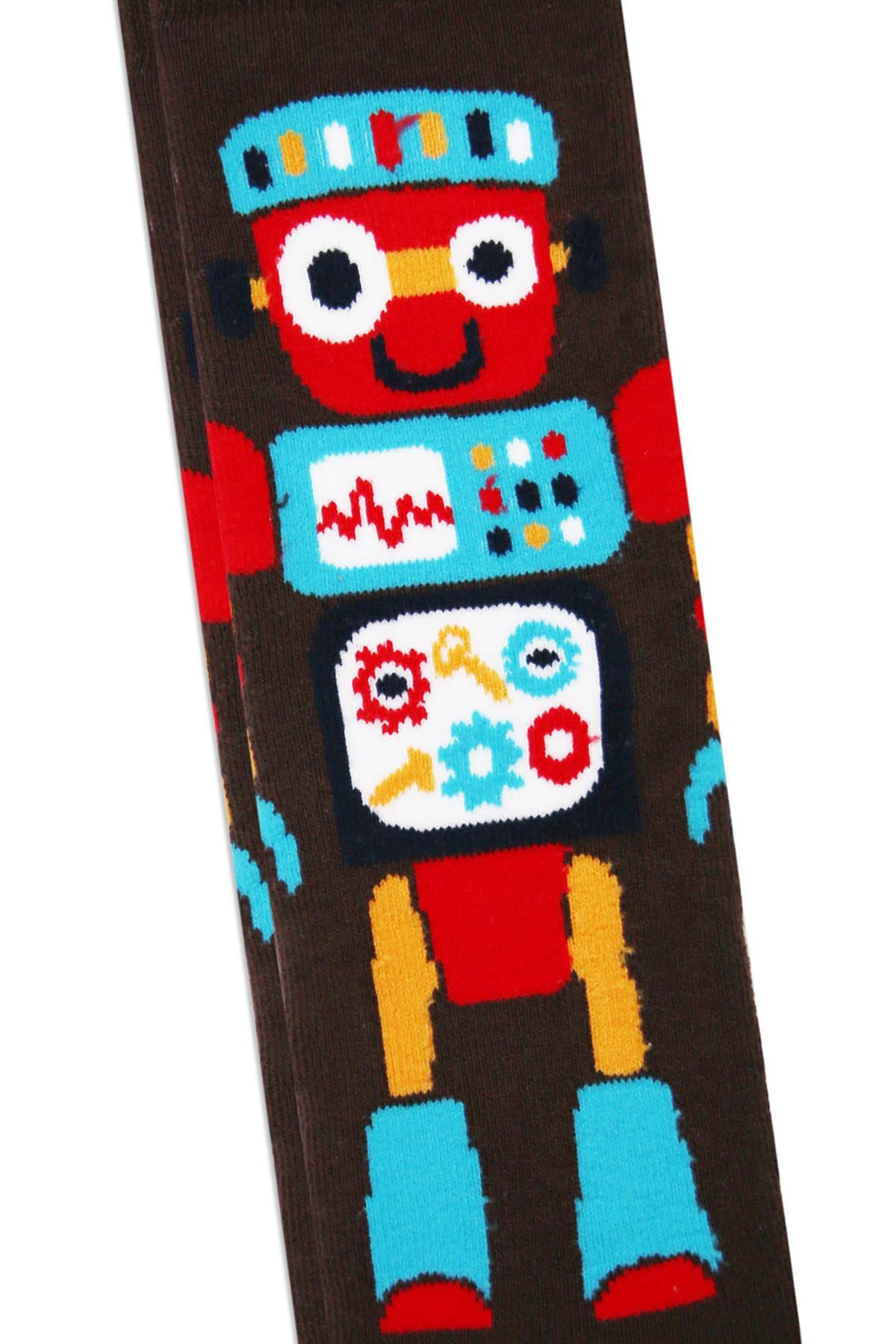 BROSS ROBOT PRINTED BOY TERRY SOCKS | Buy Branded Wholesale Socks ...