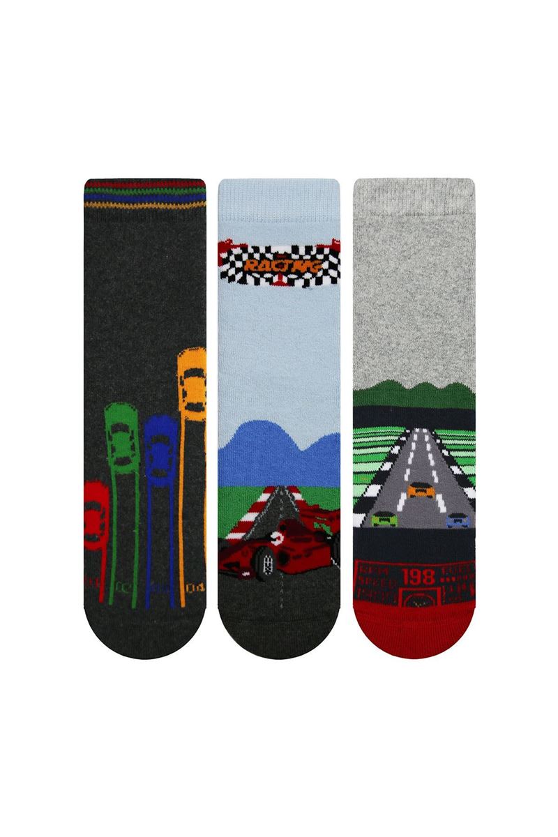 RACE TRACK PRINTED BOY TERRY SOCKS | Buy Branded Wholesale Socks Online ...